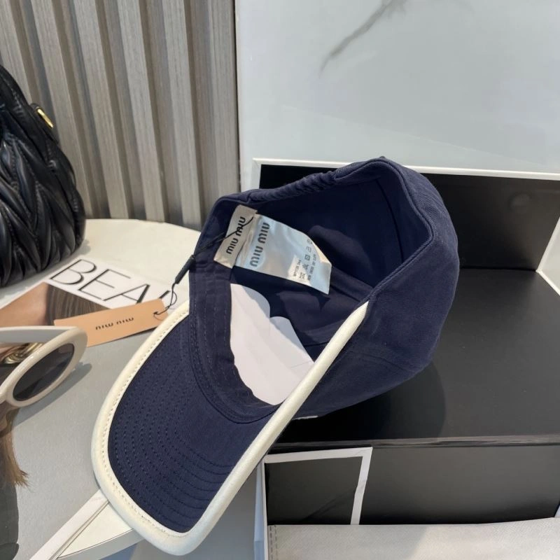 Brand-authenticated Miu Miu Caps