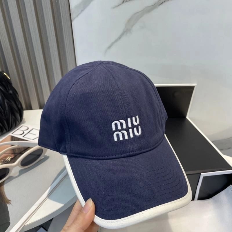 Brand-authenticated Miu Miu Caps