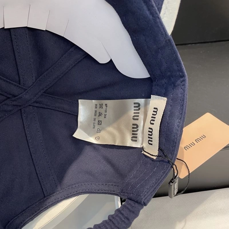 Brand-authenticated Miu Miu Caps