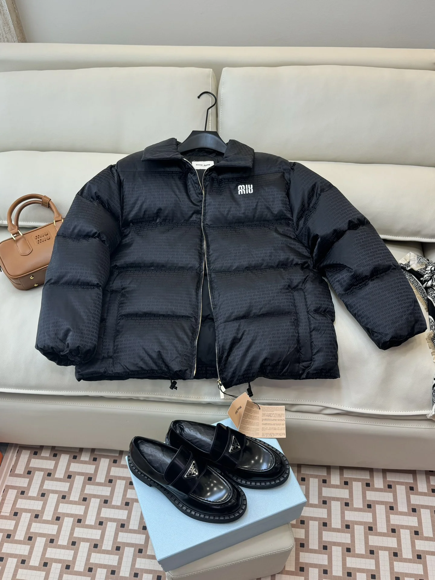 Brand-authenticated Miu Miu Down Jackets