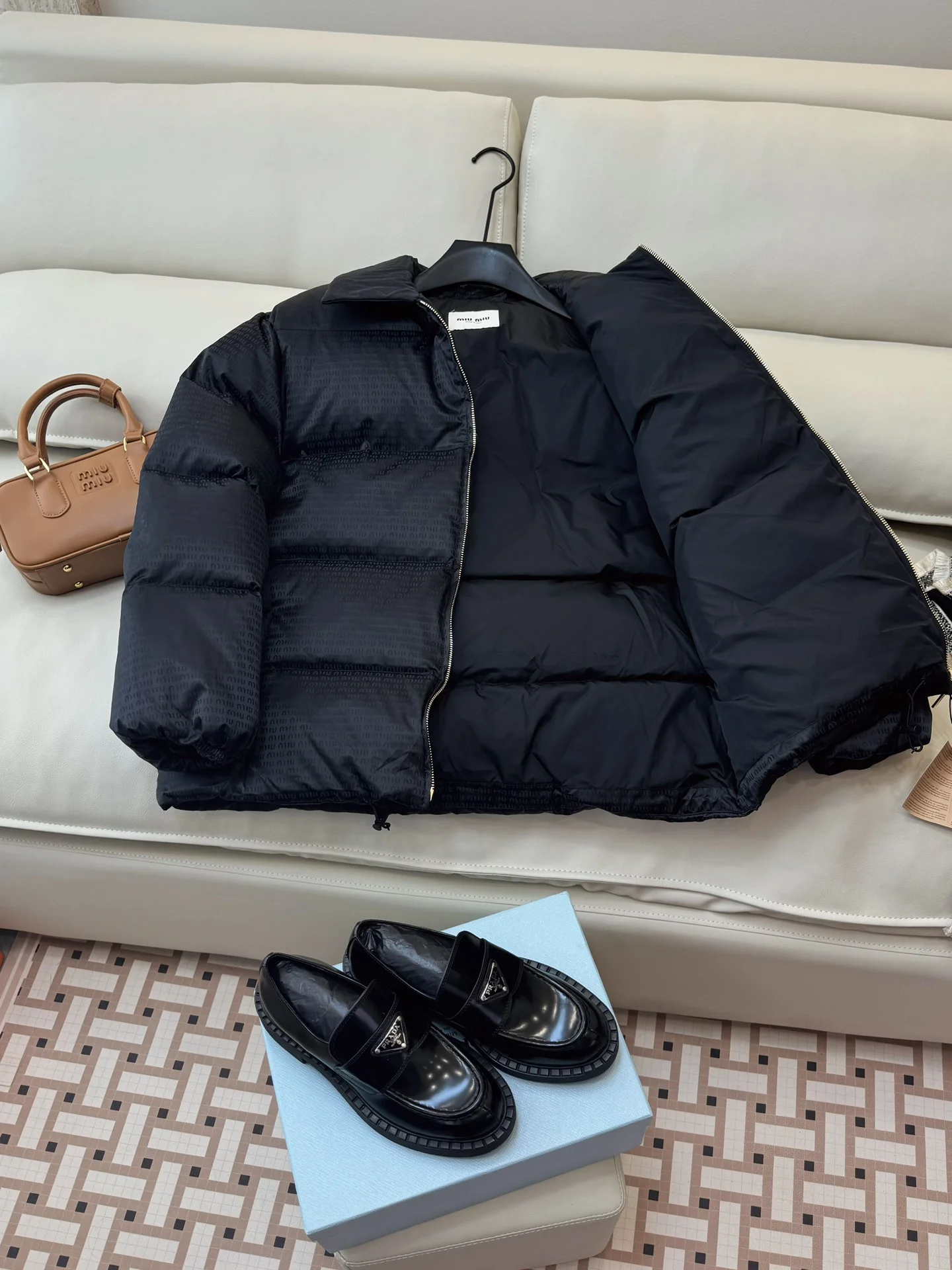 Brand-authenticated Miu Miu Down Jackets