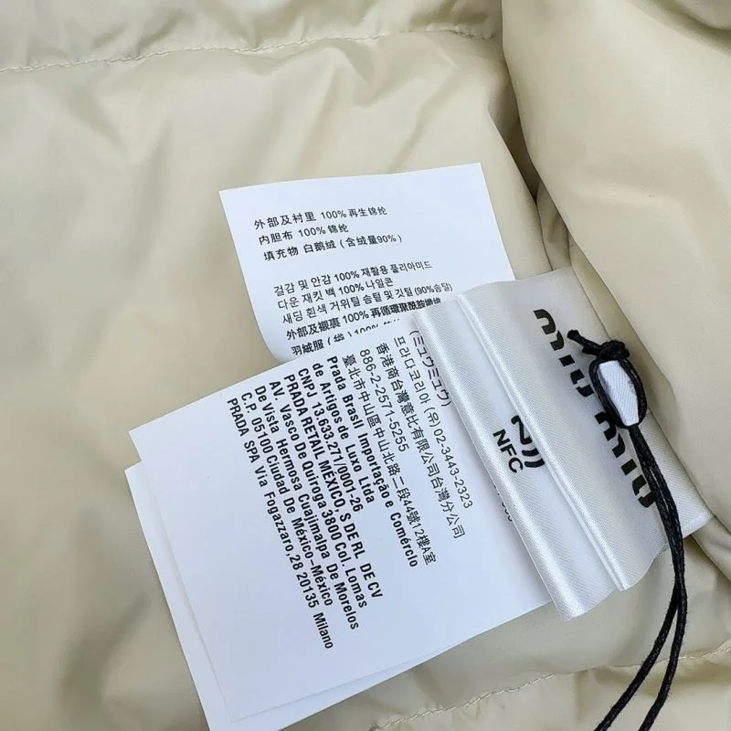 Original Miu Miu Down Jackets