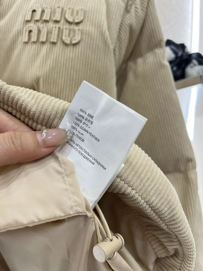 High accuracy Miu Miu Down Jackets