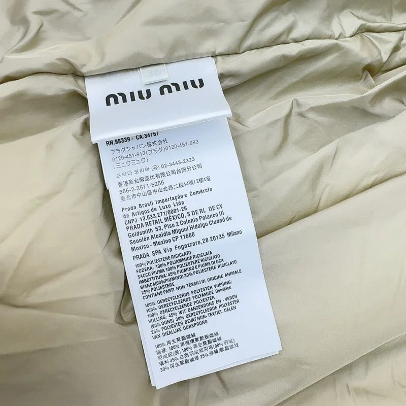 Legit Miu Miu Down Jackets