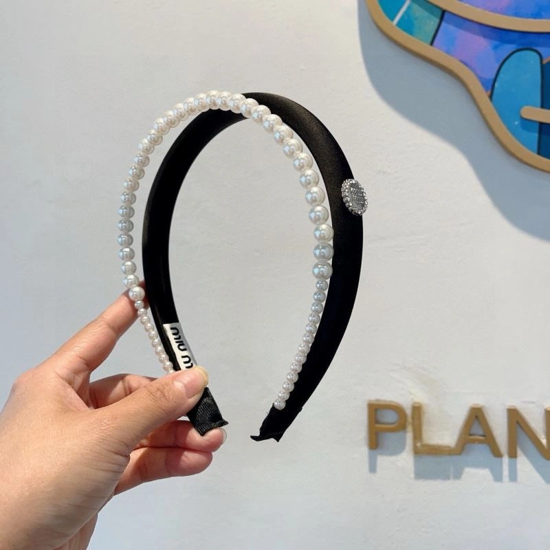 Brand-authenticated Miu Miu Hair Hoop