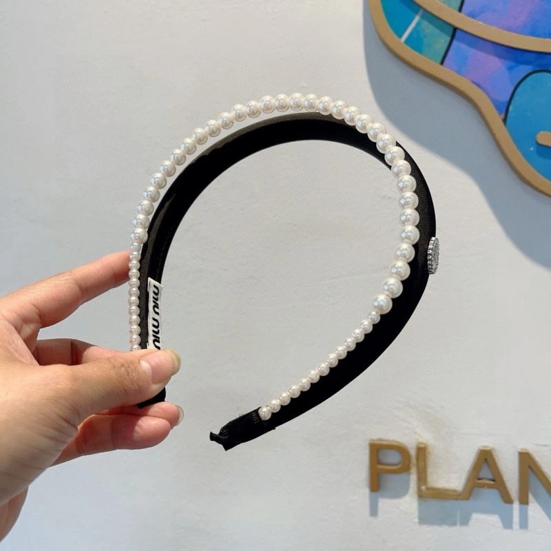Brand-authenticated Miu Miu Hair Hoop
