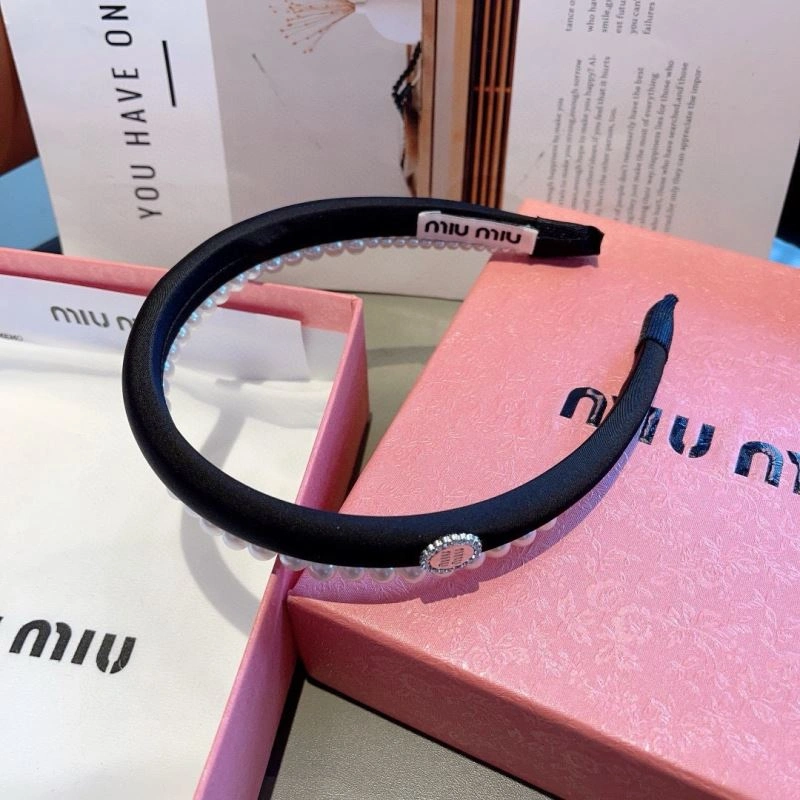 Brand-authenticated Miu Miu Hair Hoop