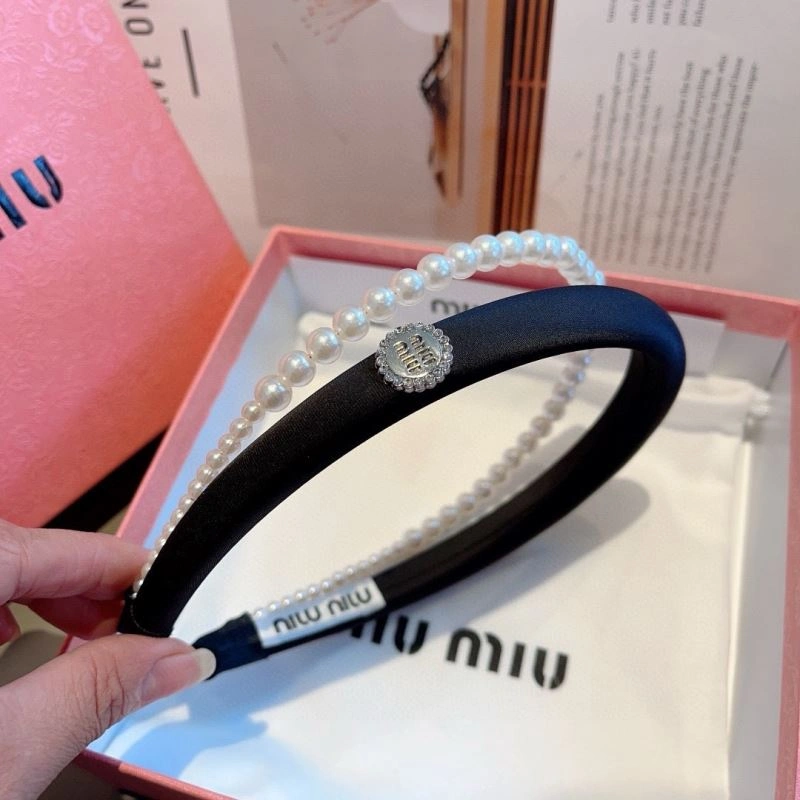 Brand-authenticated Miu Miu Hair Hoop