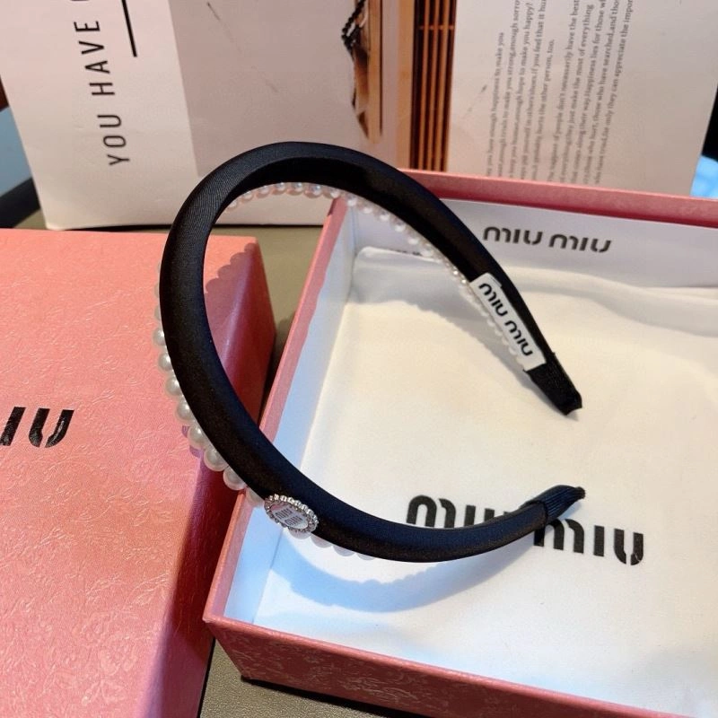 Brand-authenticated Miu Miu Hair Hoop