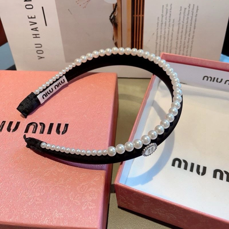 Brand-authenticated Miu Miu Hair Hoop