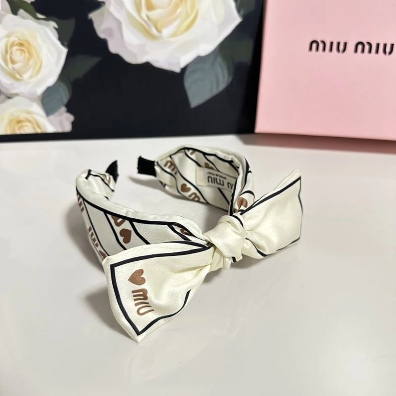Brand-authenticated Miu Miu Hair Hoop