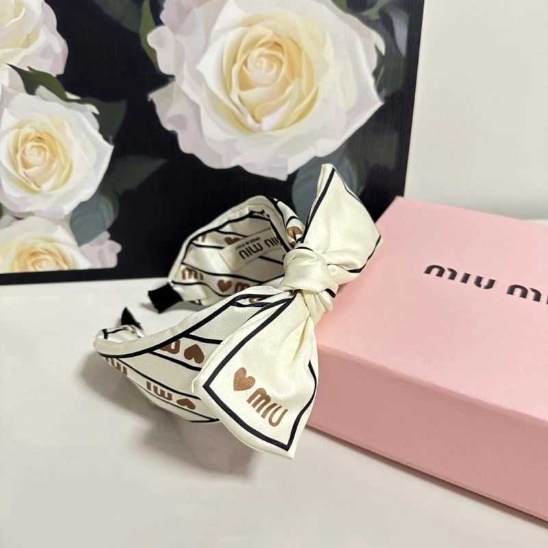 Brand-authenticated Miu Miu Hair Hoop
