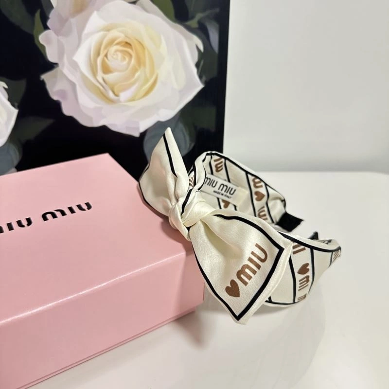 Brand-authenticated Miu Miu Hair Hoop