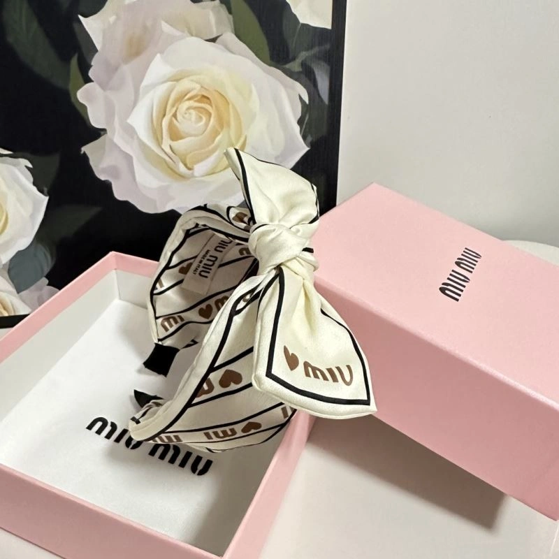 Brand-authenticated Miu Miu Hair Hoop