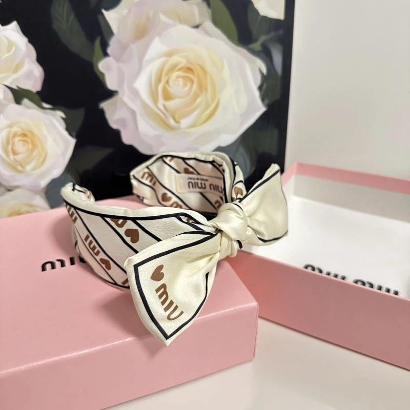 Brand-authenticated Miu Miu Hair Hoop