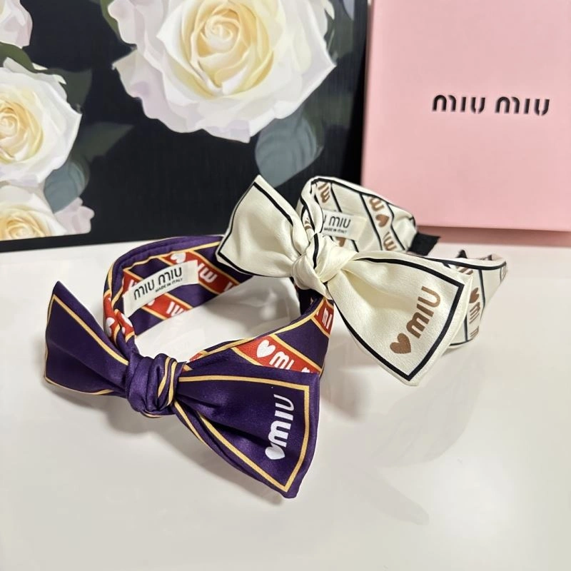 Brand-authenticated Miu Miu Hair Hoop