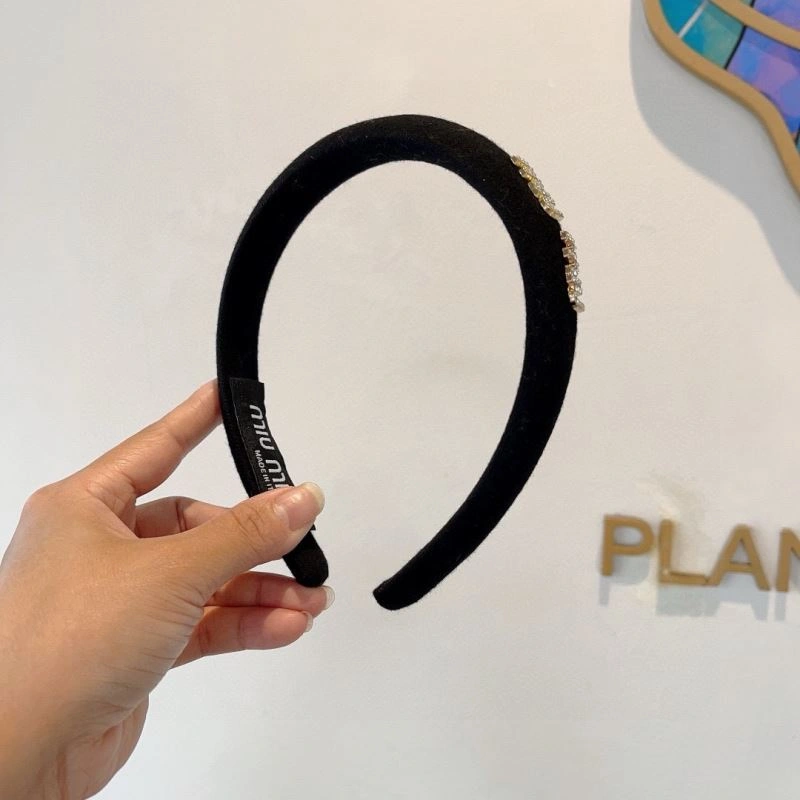 Brand-authenticated Miu Miu Hair Hoop