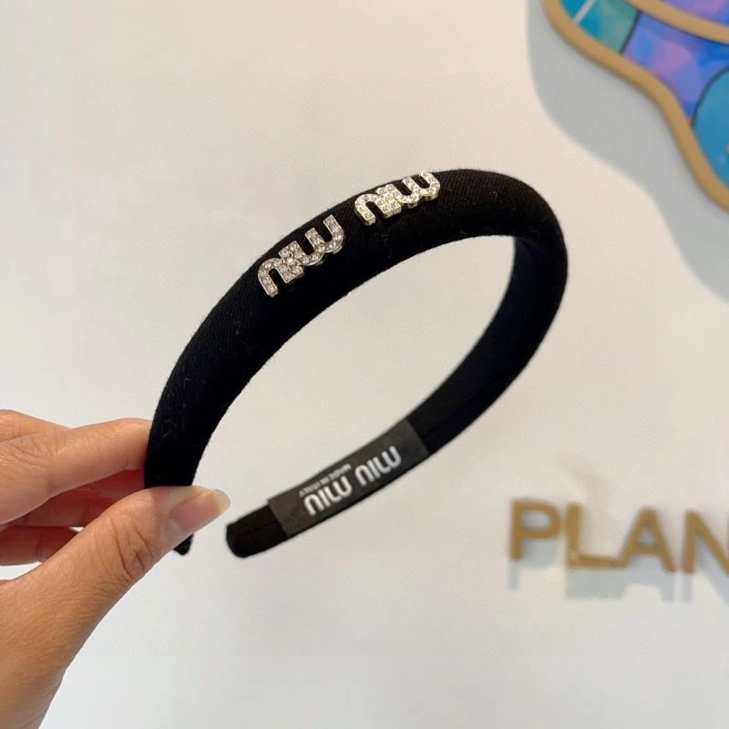 Brand-authenticated Miu Miu Hair Hoop
