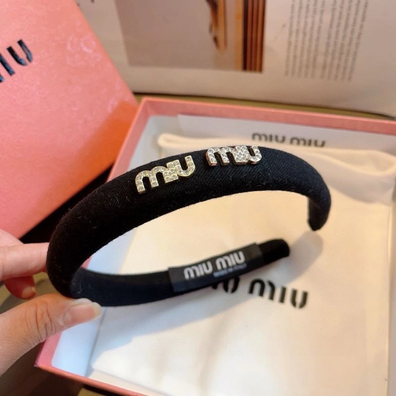 Brand-authenticated Miu Miu Hair Hoop