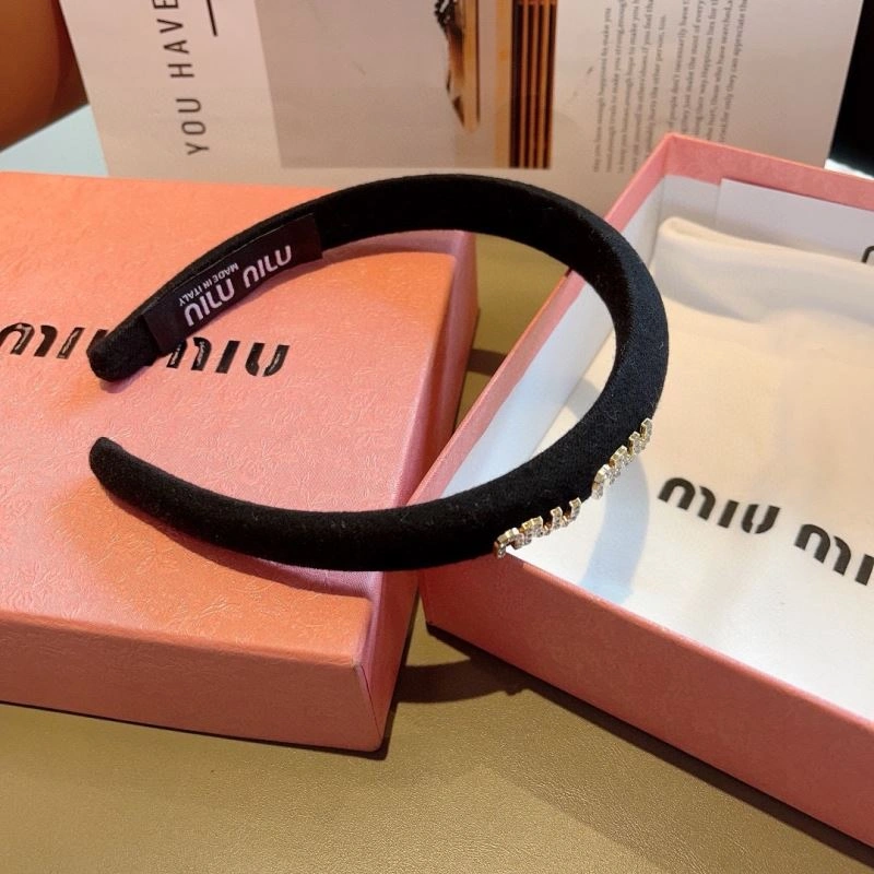 Brand-authenticated Miu Miu Hair Hoop