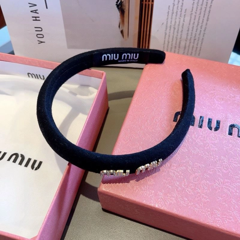 Brand-authenticated Miu Miu Hair Hoop