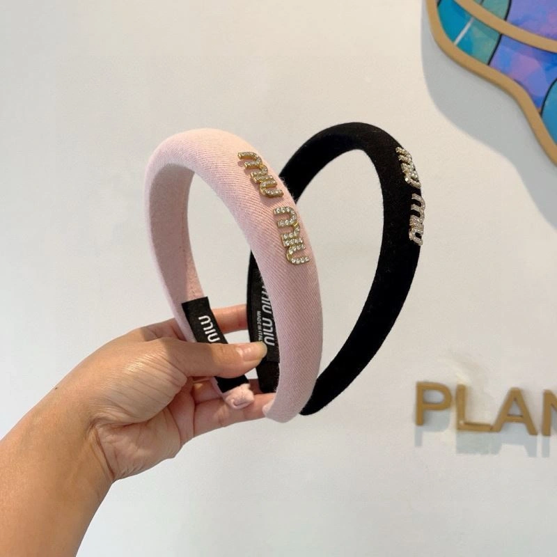 Brand-authenticated Miu Miu Hair Hoop