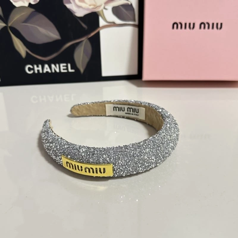 Brand-authenticated Miu Miu Hair Hoop