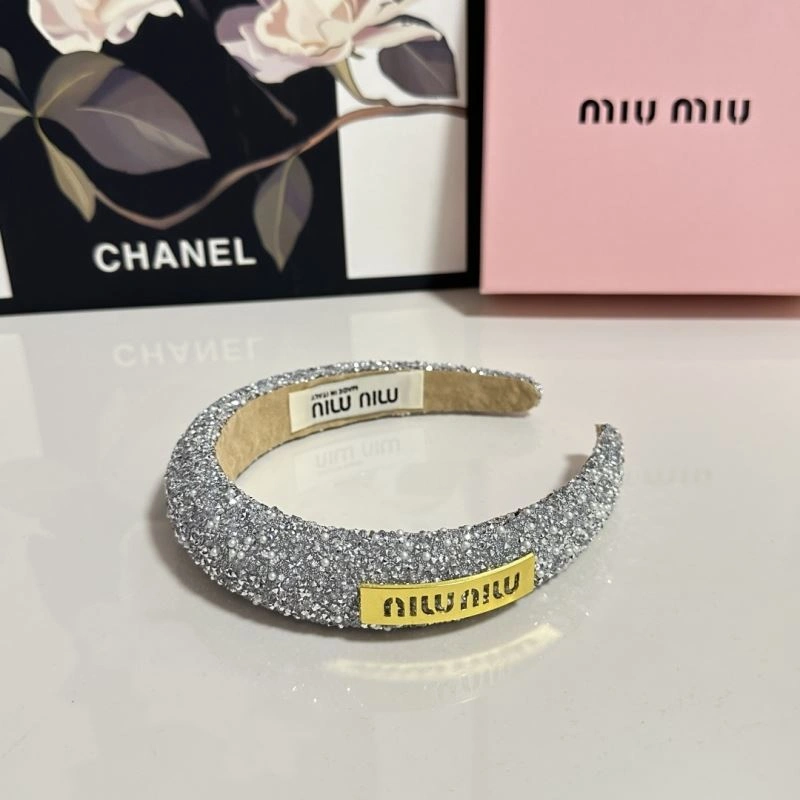 Brand-authenticated Miu Miu Hair Hoop