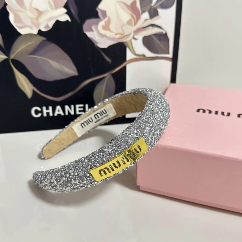 Brand-authenticated Miu Miu Hair Hoop