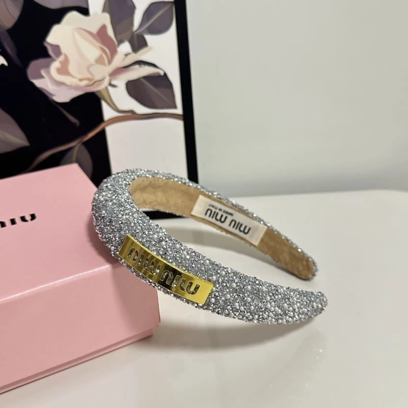 Brand-authenticated Miu Miu Hair Hoop