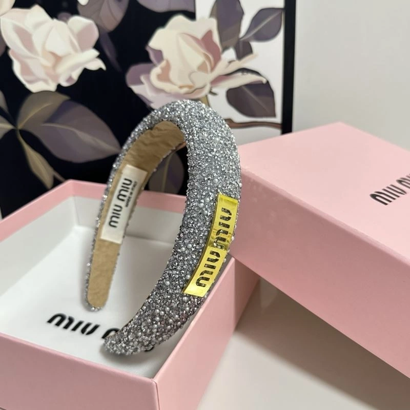 Brand-authenticated Miu Miu Hair Hoop