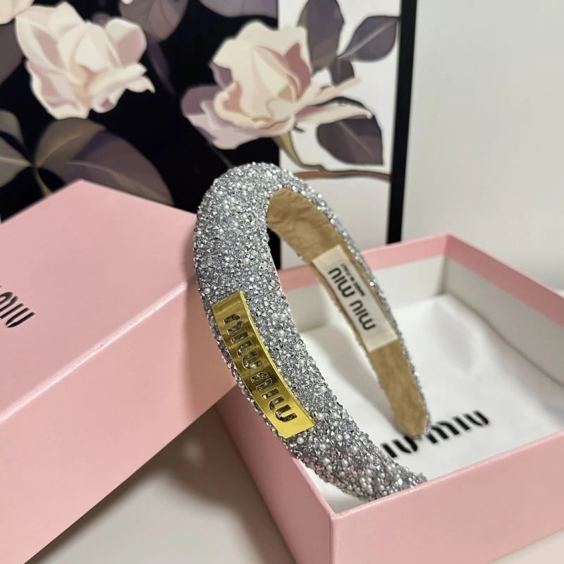 Brand-authenticated Miu Miu Hair Hoop