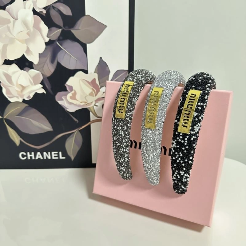 Brand-authenticated Miu Miu Hair Hoop