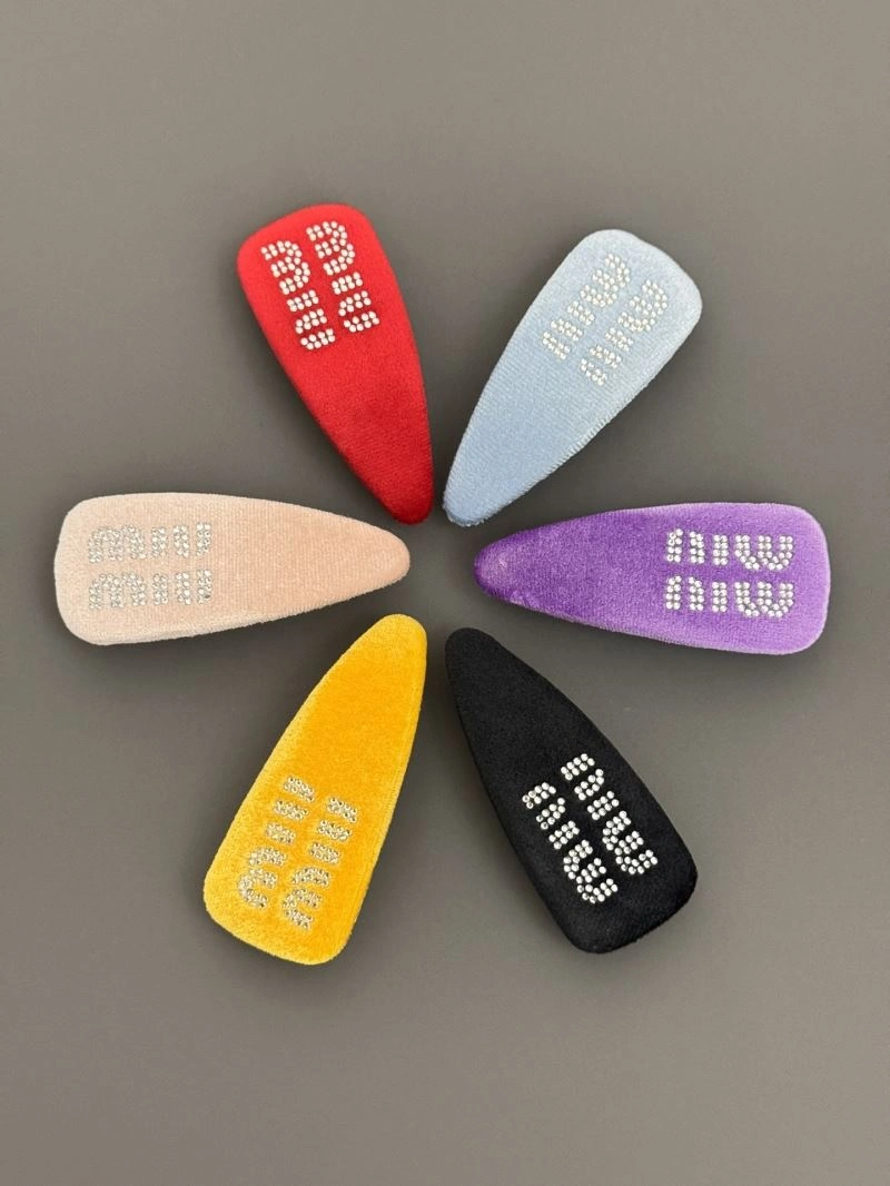 Brand-authenticated Miu Miu Hairpins