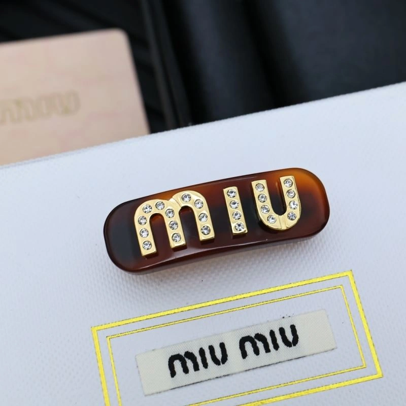 Brand-authenticated Miu Miu Hairpins