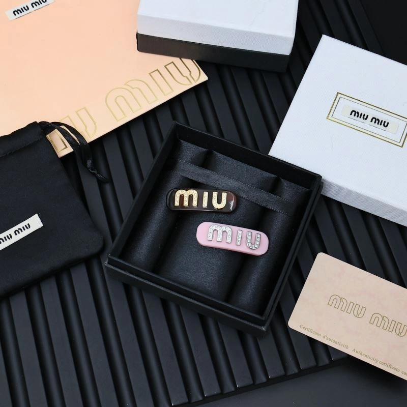 Brand-authenticated Miu Miu Hairpins