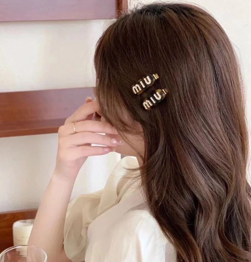 Brand-authenticated Miu Miu Hairpins