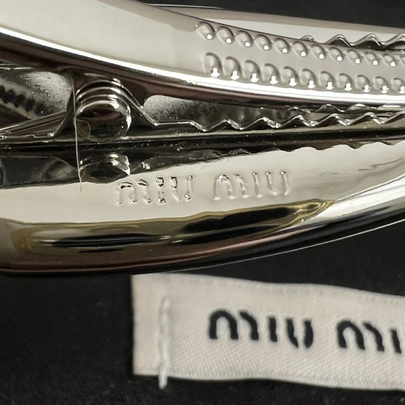 Brand-authenticated Miu Miu Hairpins