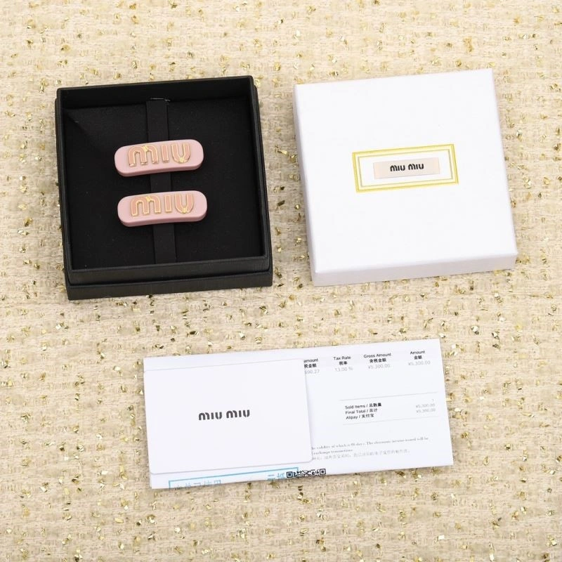 Authentic Miu Miu Hairpins