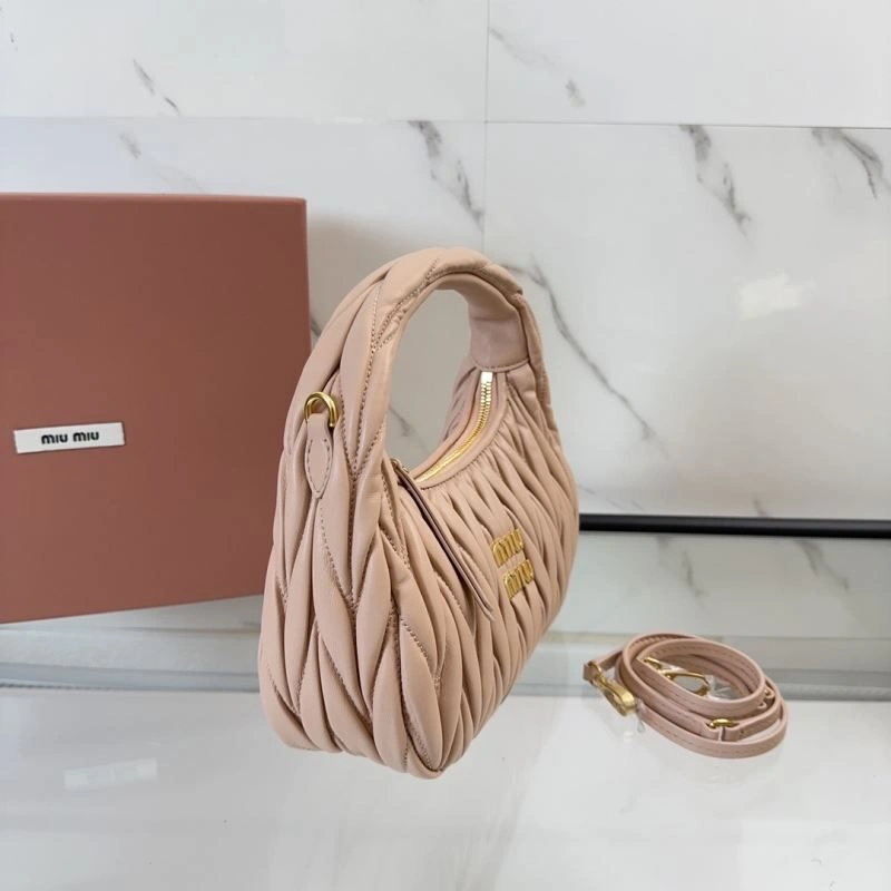 Brand-authenticated Miu Miu Hobo Bags