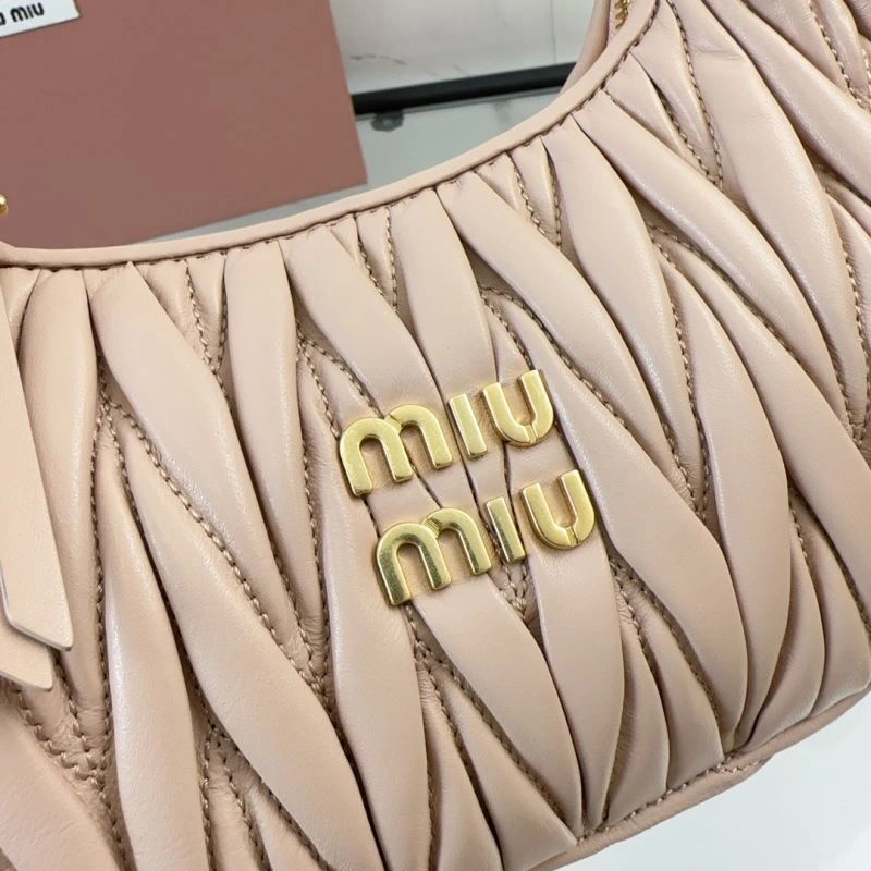 Brand-authenticated Miu Miu Hobo Bags