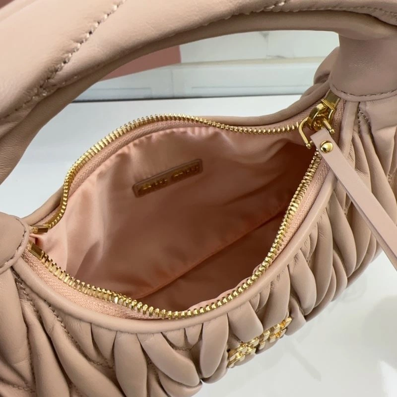 Brand-authenticated Miu Miu Hobo Bags