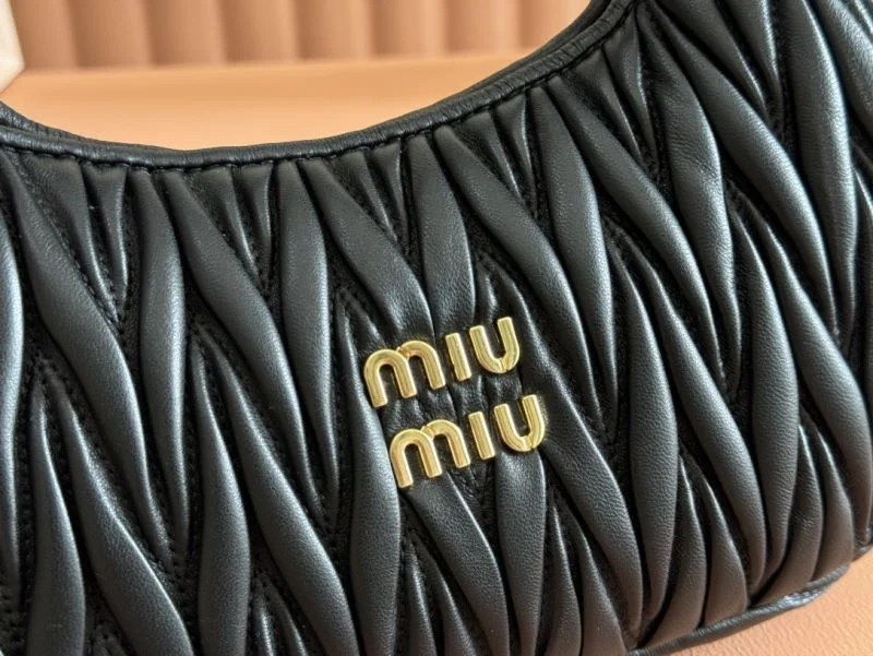 Brand-authenticated Miu Miu Hobo Bags