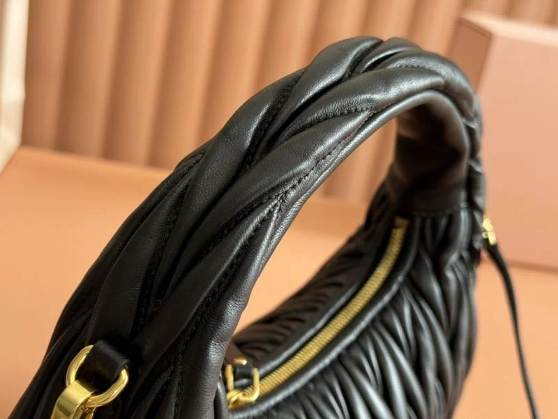 Brand-authenticated Miu Miu Hobo Bags