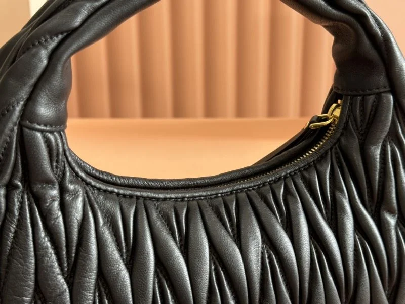 Brand-authenticated Miu Miu Hobo Bags