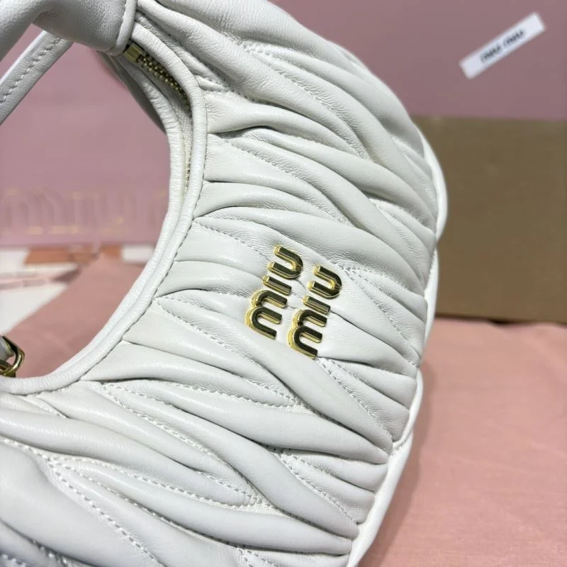 Brand-authenticated Miu Miu Hobo Bags