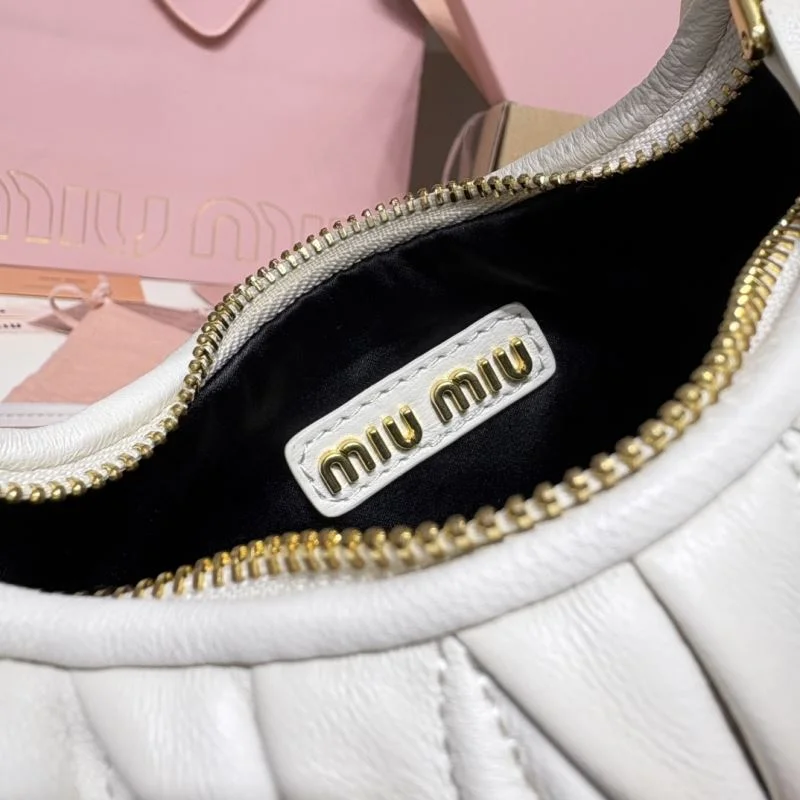 Brand-authenticated Miu Miu Hobo Bags