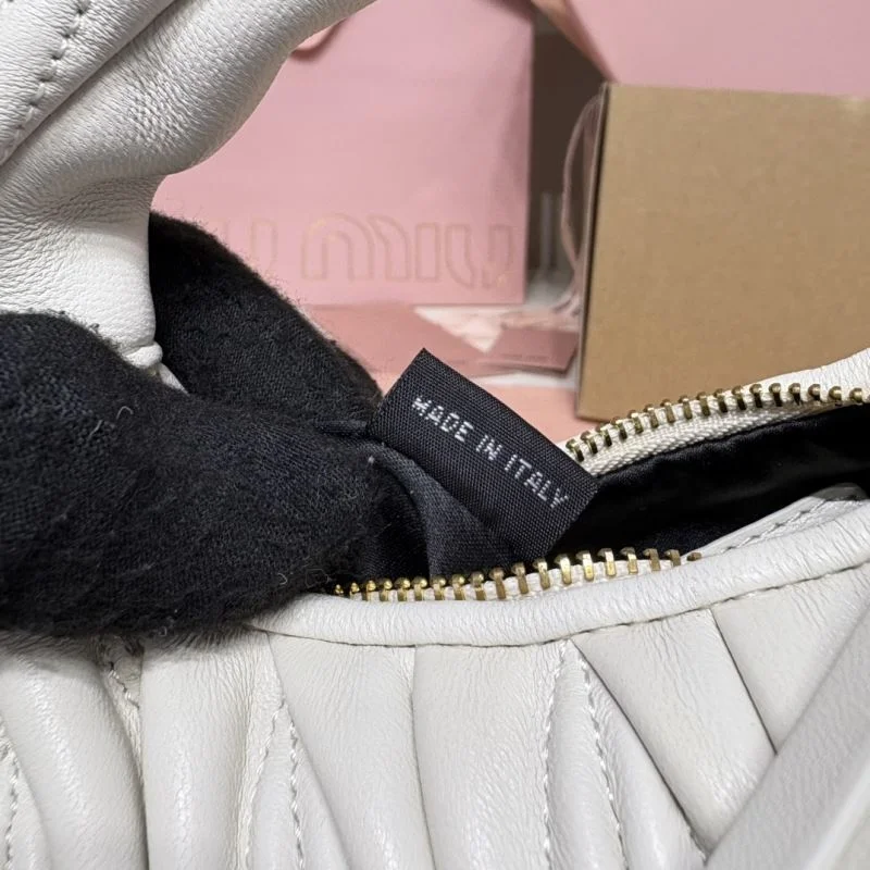 Brand-authenticated Miu Miu Hobo Bags