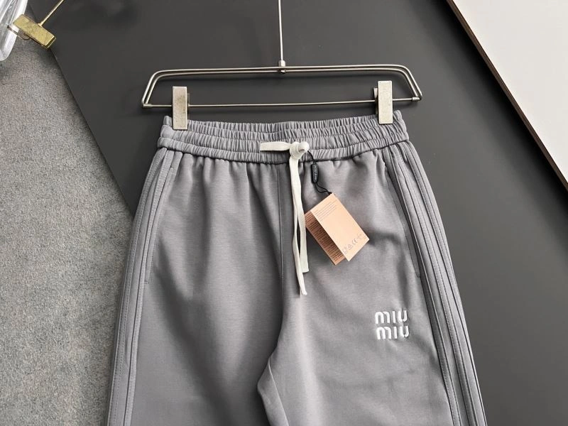 Brand-authenticated Miu Miu Long Pants