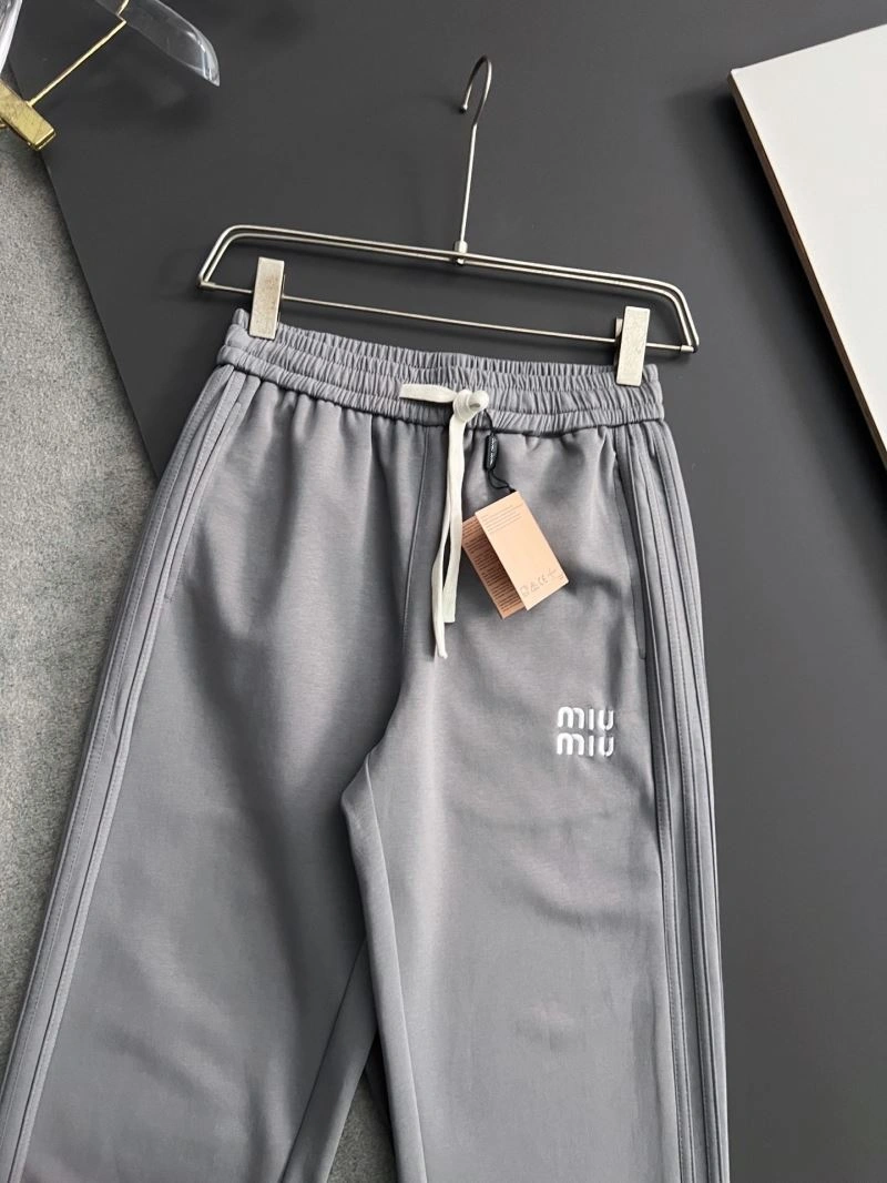 Brand-authenticated Miu Miu Long Pants